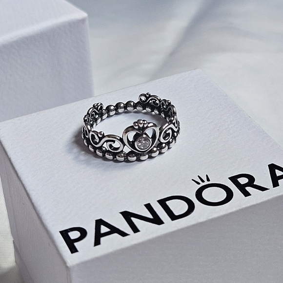 Pandora | Jewelry | Authentic Pandora Princess Tiara Crown Ring Like ...